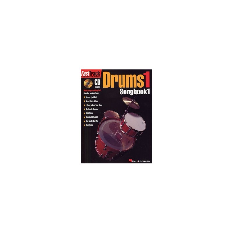 Fast Track Drums Songbook 1 book CD Play along Birdland Libreria