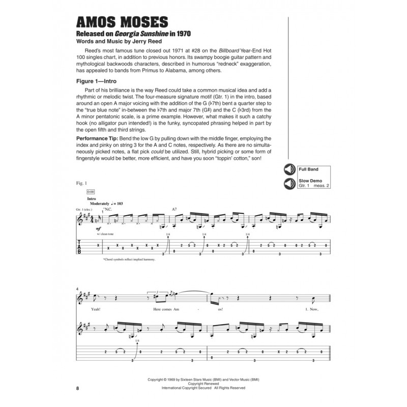 tecnica fingerstyle, Jerry Reed Guitar Signature Licks