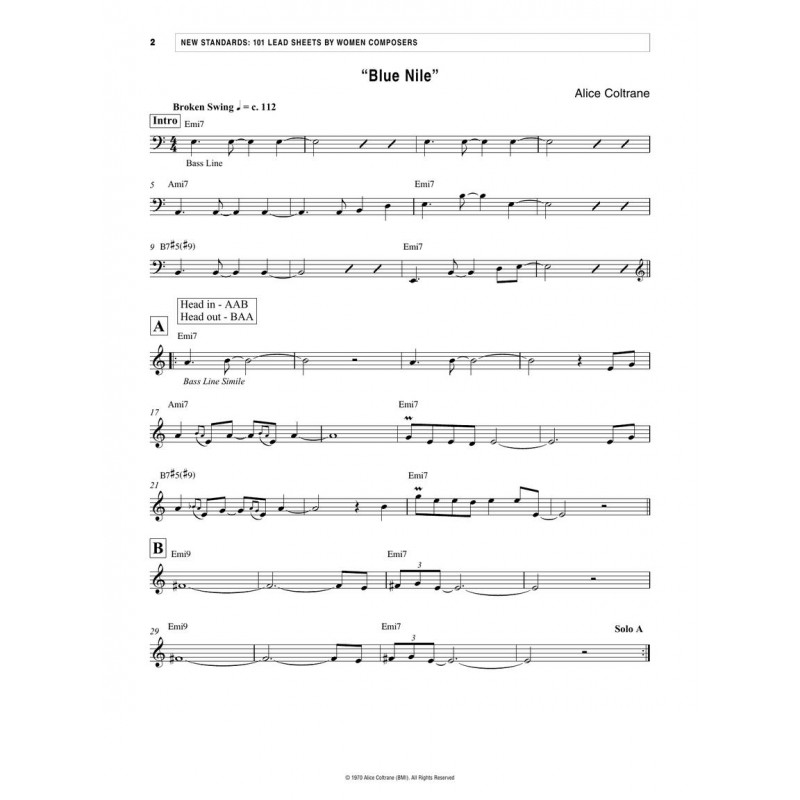 New Standards 101 Lead Sheets by Women Composers - Birdland Libreria Milano