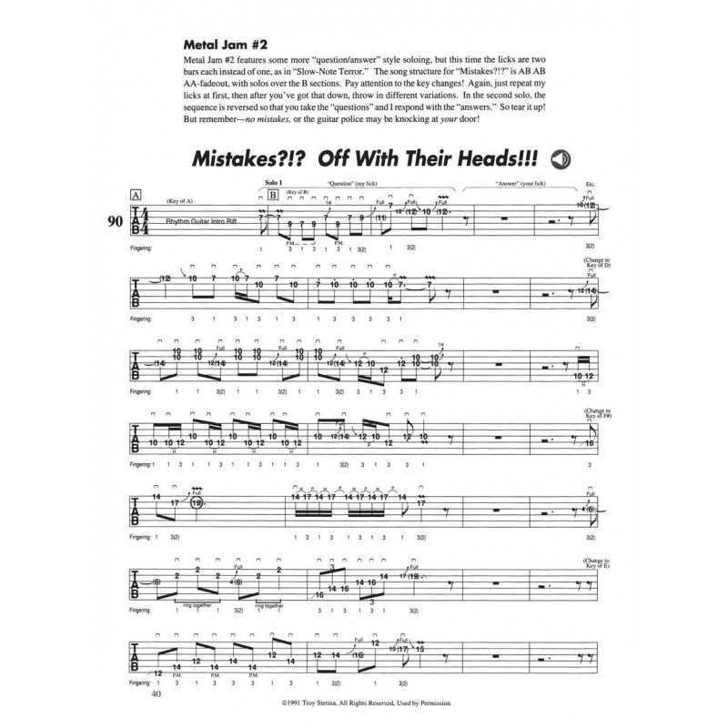 lead guitar, Metal Lead Guitar Primer